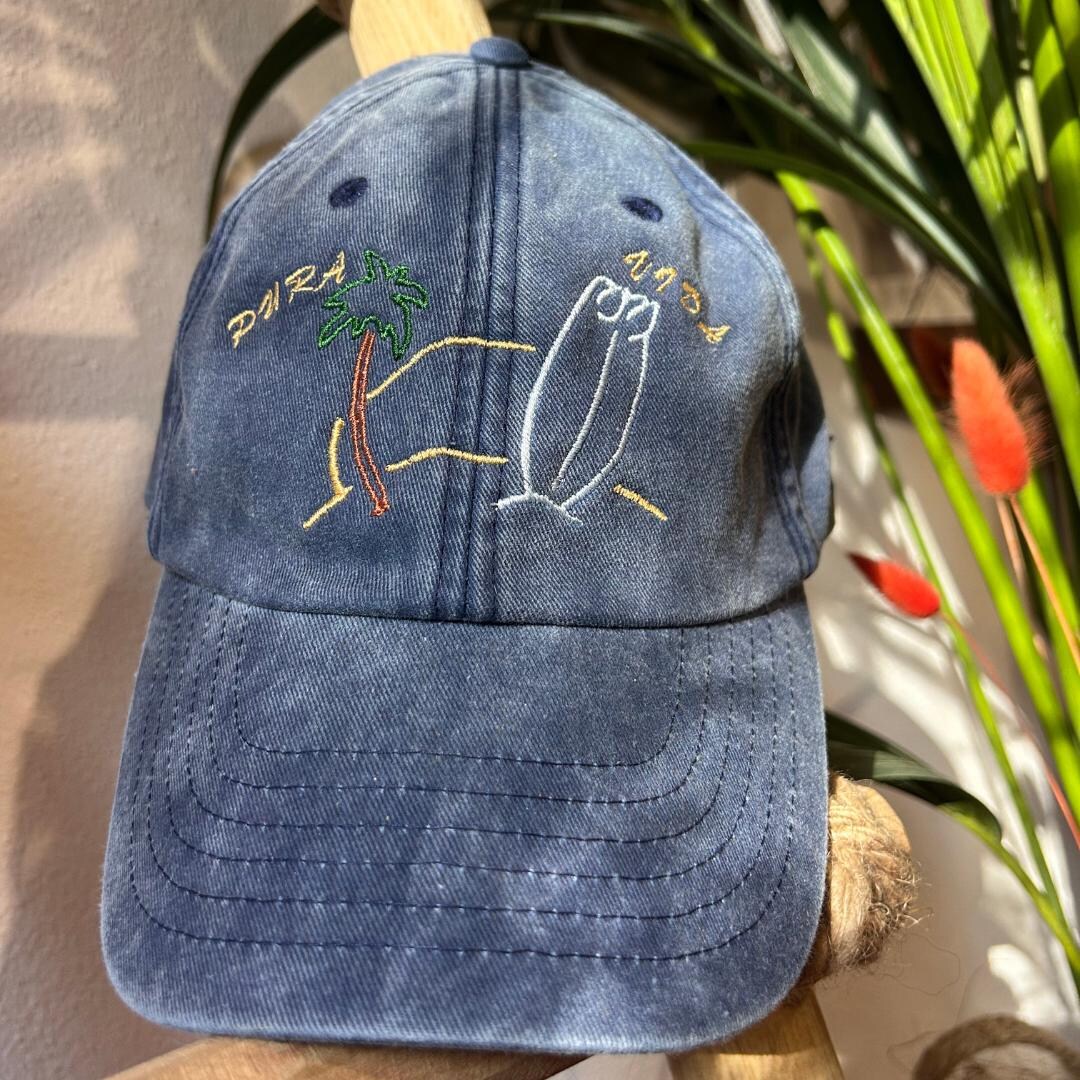 Pura Vida Baseball Cap: Embroidered Surf Design, Vintage Wash - Etsy