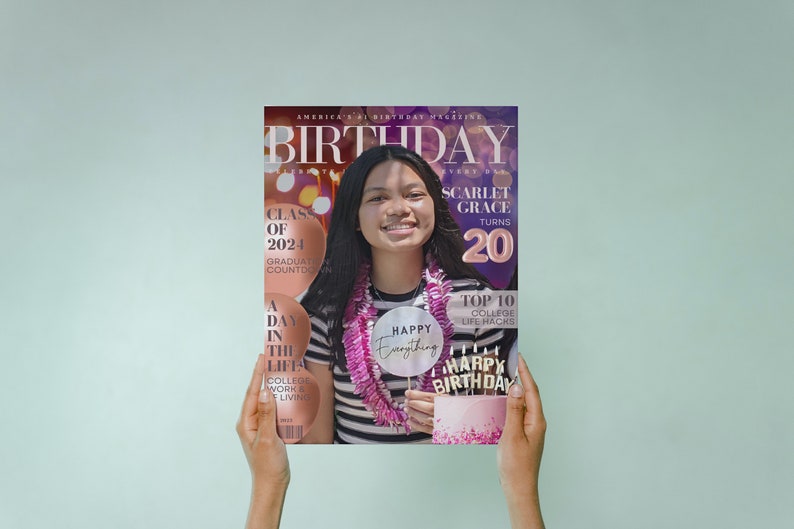 Custom Birthday Magazine Covers - Etsy