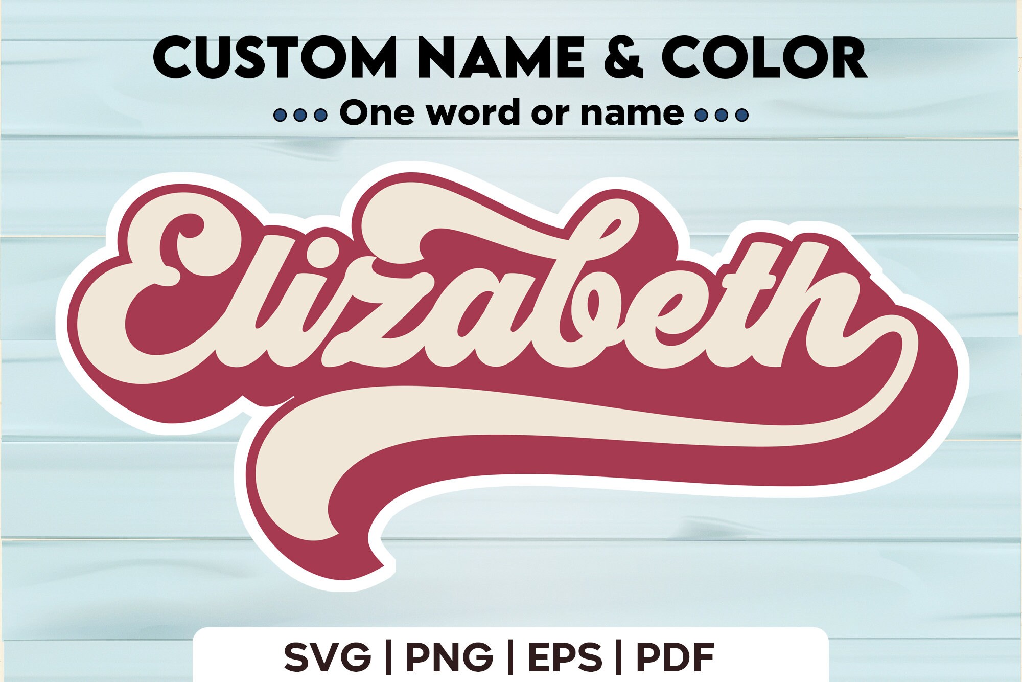 Custom Name Svg Custom Name Calligraphy Custom Name Cut - Etsy