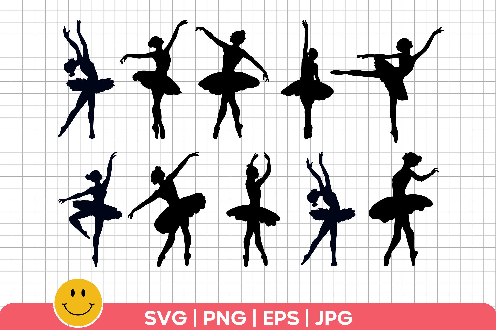 10 Ballet Dancer SVG Dancer Dance Svg Png Eps Jpg Dance SVG - Etsy ...