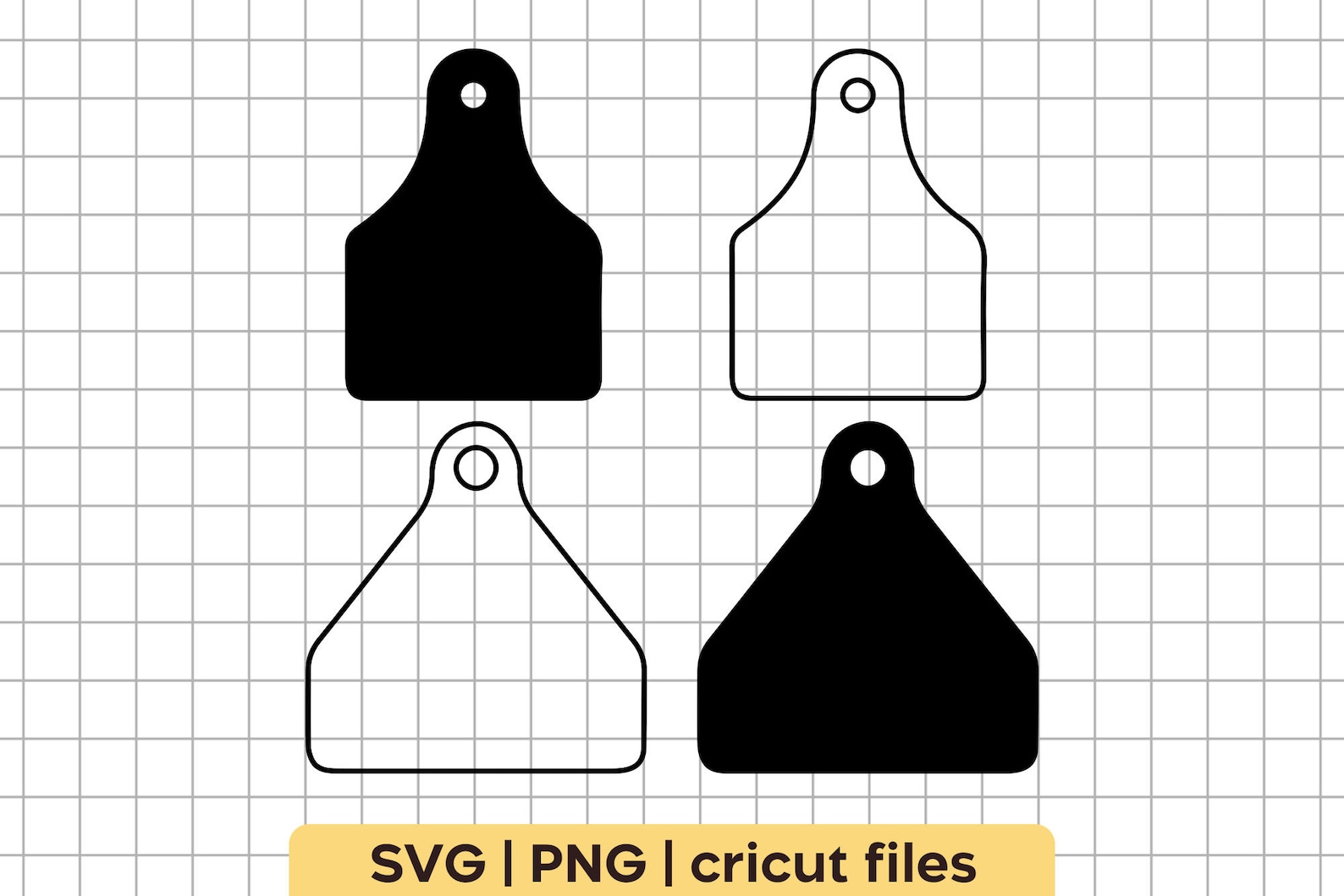 Cow Tag SVG Cow Tag PNG Cow Tag Key Chain Cattle Tag - Etsy