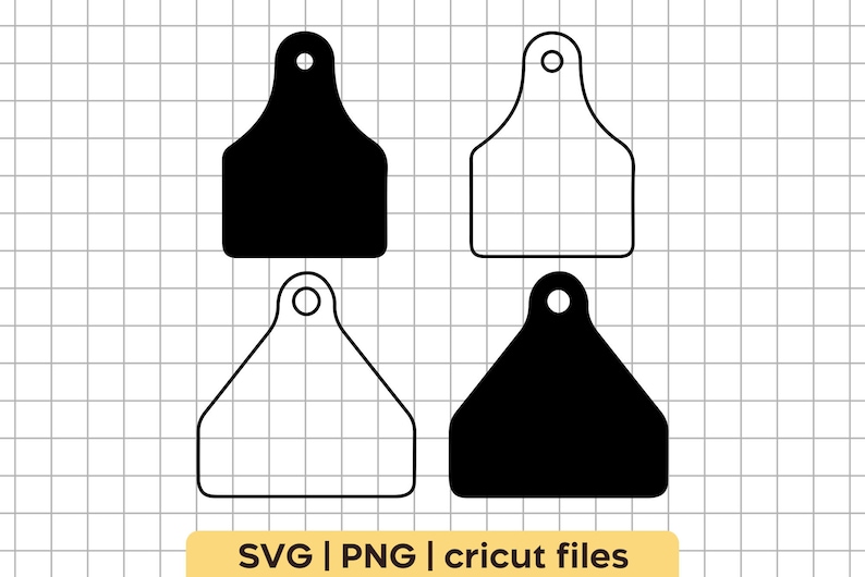 Cow Tag SVG Cow Tag PNG Cow Tag Key Chain Cattle Tag - Etsy