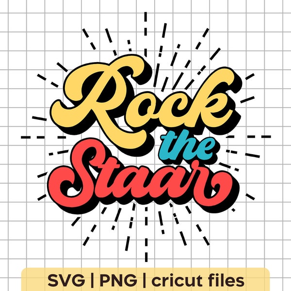 Rock the Staar Svg - Etsy