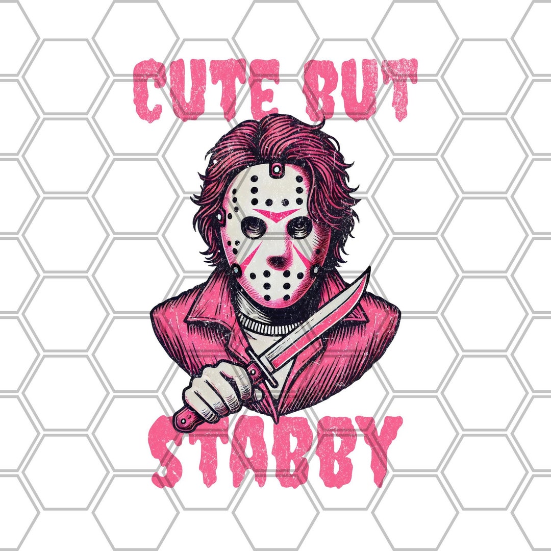 Pink Cute but Stabby Png Halloween Png Jason X Illustration Png Knife ...