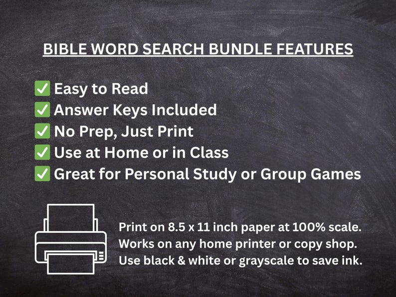 Bible Word Search Bundle PDF | Nehemiah to Amos | Sunday School ...