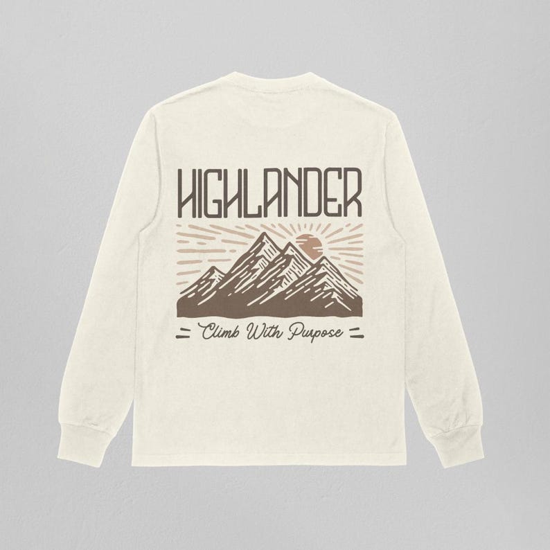 Highlander Png Climb With Purpose Png Mountaineering Sublimate Design ...