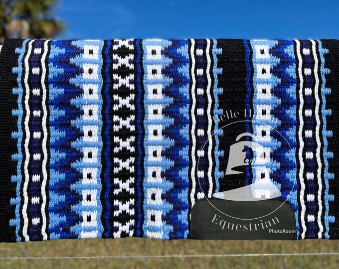 34x42 Show Saddle Pad - Indigo Navy Royal Periwinkle Carolina Blue ...