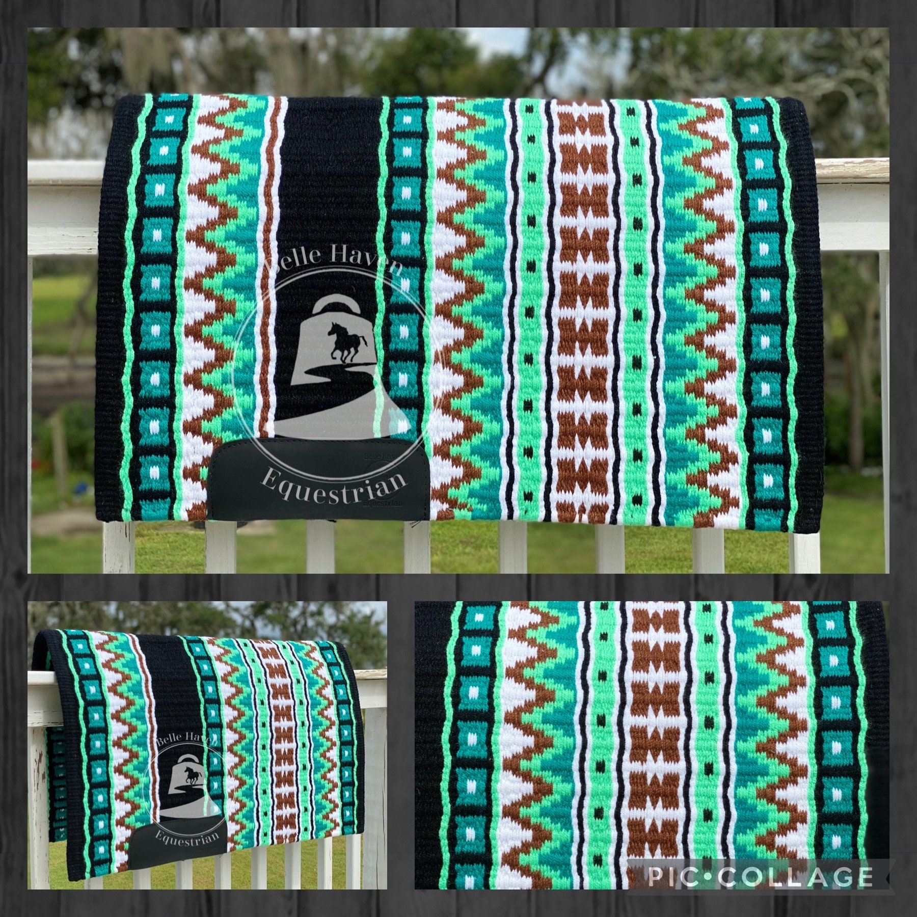 Show Saddle Pad Amelia Design Western Show Saddle Blanket - Etsy