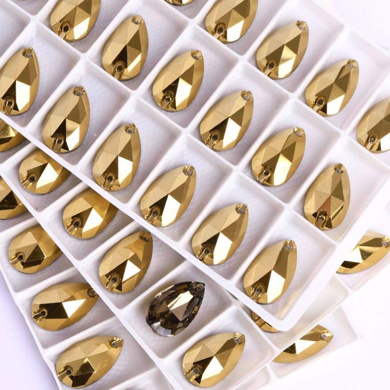 Pear Rhinestone Glass - Etsy