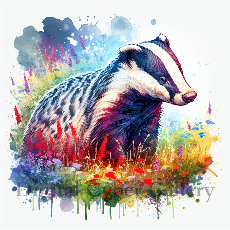 5 Cute Badger Clipart Pack 4K Png Download, Scrapbook Making, Diy Paper ...