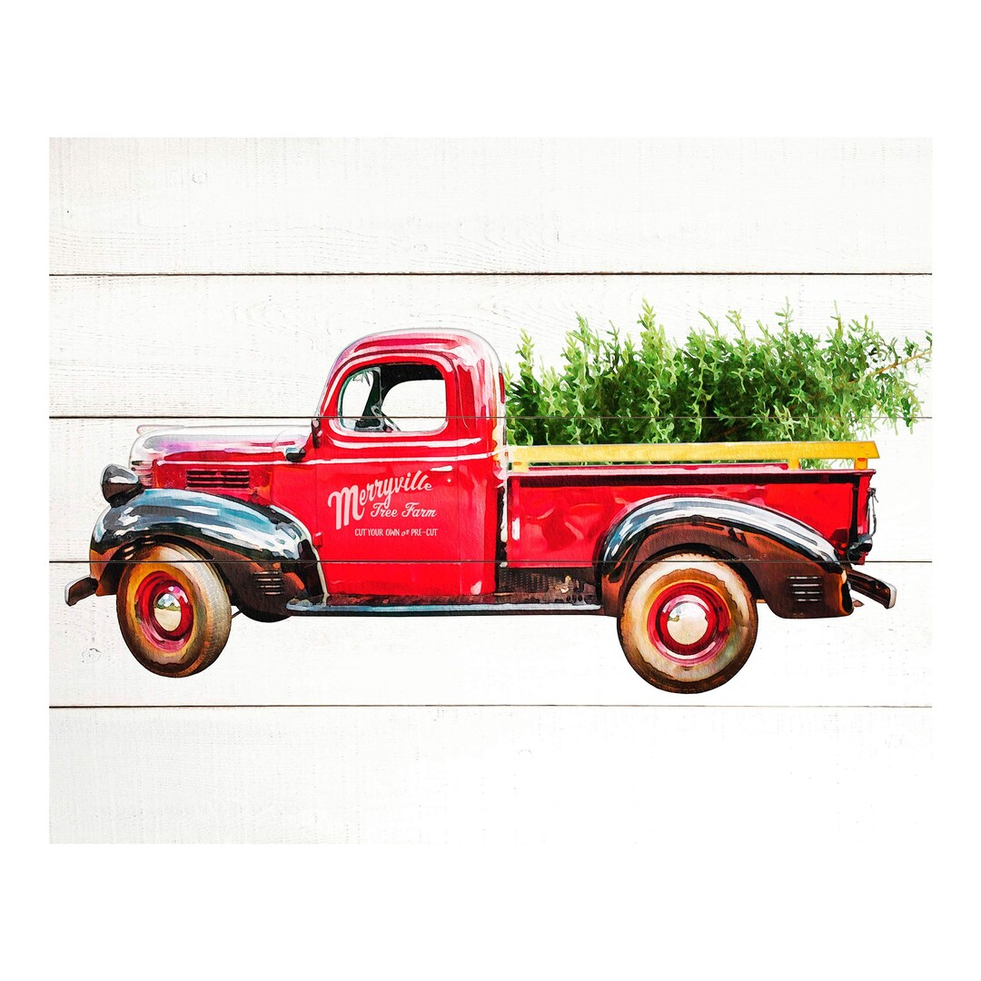 Christmas Loads of Cheer Red Truck Panel 36"x44" - Etsy