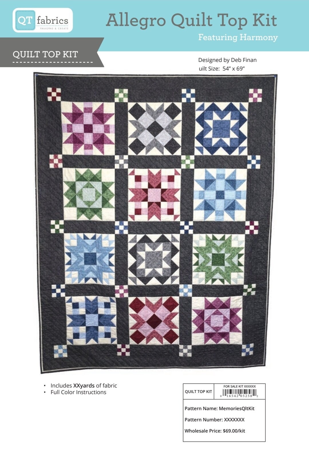 Allegro Featuring Harmony by QT Fabrics Quilt Kit - Etsy