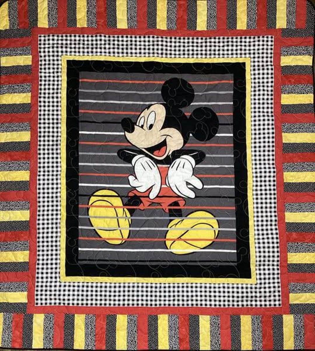Mickey Mouse Finished Quilt - Etsy