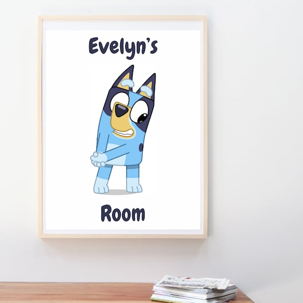 Bluey Wall Posters - Etsy Israel