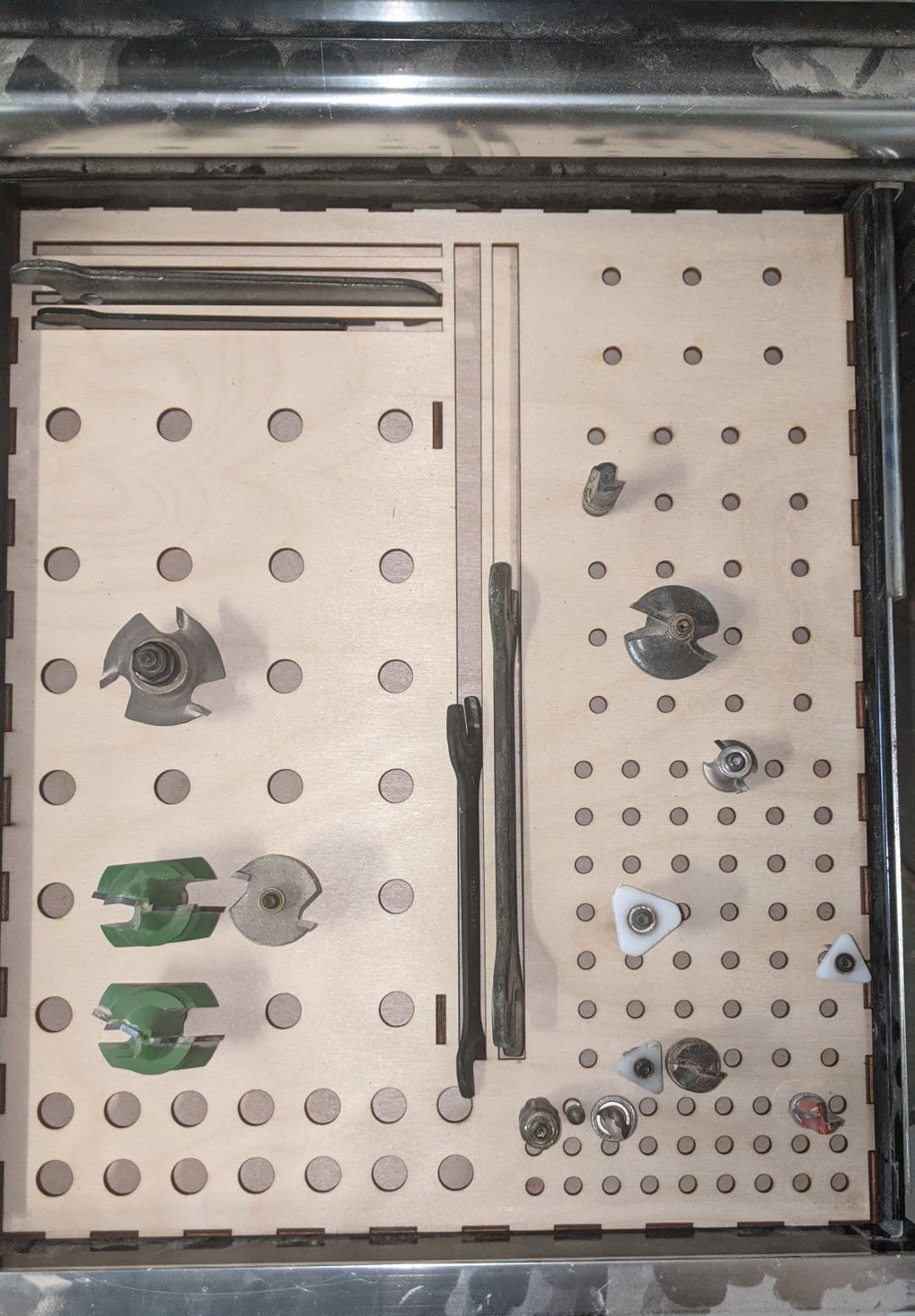 13" by 15.5" Tool Chest Router Bit Tray - Laser Cutting Digital File - Etsy