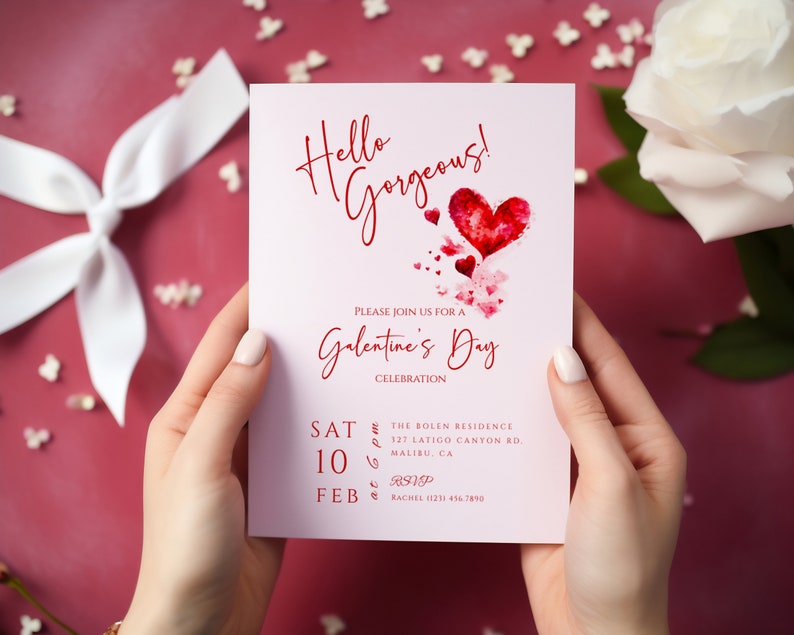 Galentines Day, Galentine's Day Party, Valentine's Party Invitation ...