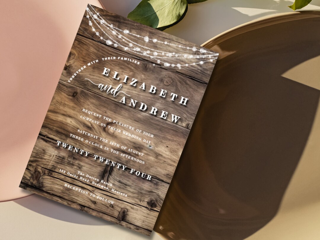 Western Wedding Invites | Country Wedding Invitation, Southwestern ...