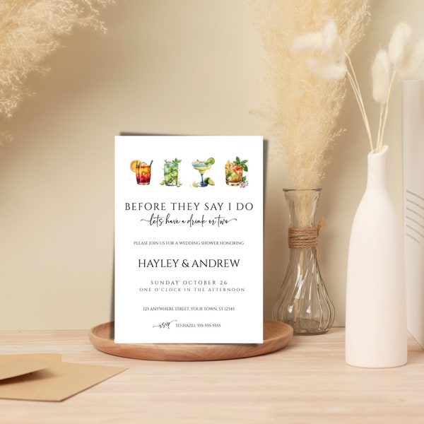 Before They Say I Do Invitation - Etsy