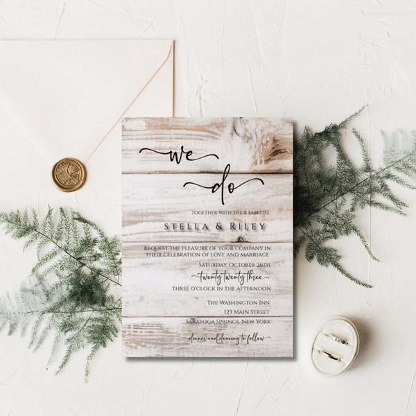 Country Wedding Invitation - Etsy