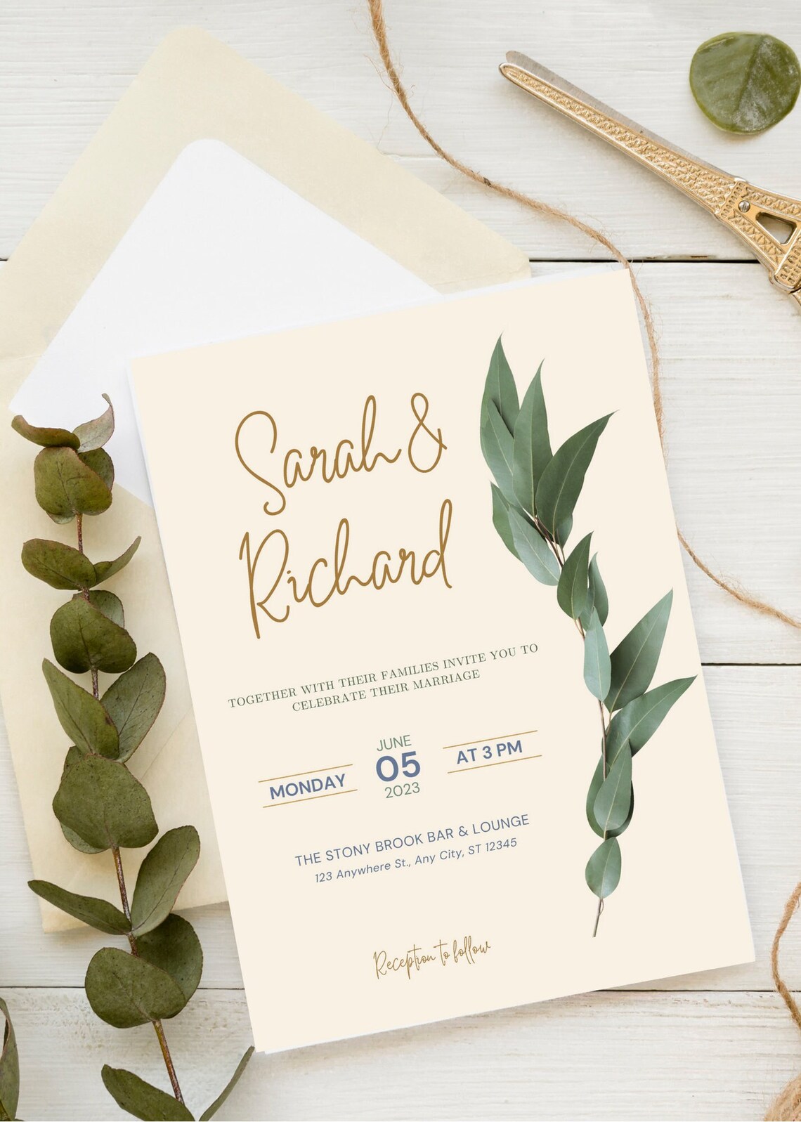 Digital Wedding Invitation - Etsy