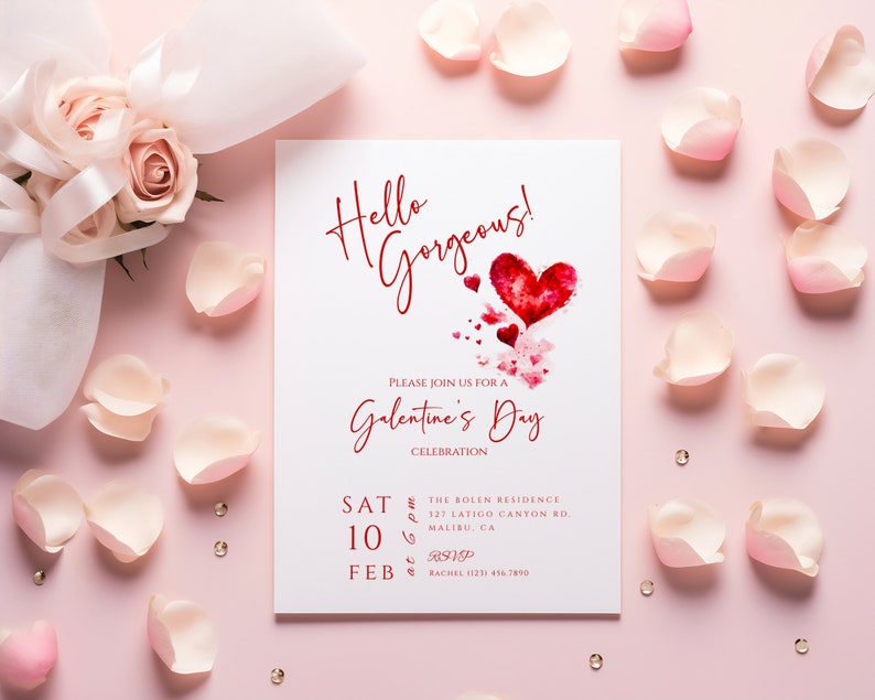 Galentines Day, Galentine's Day Party, Valentine's Party Invitation ...
