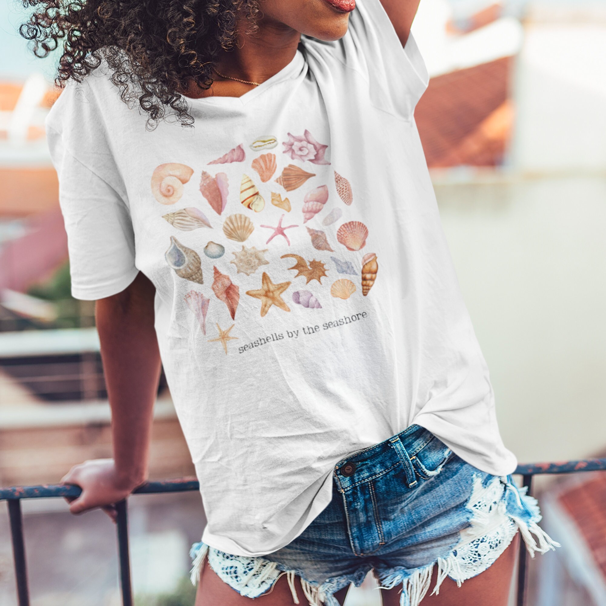 Seashell Shirt Seashell Lover T-shirt for Seashell Hunting Womans Beach ...