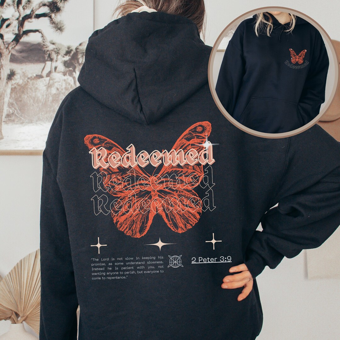 Redeemed Aesthetic Christian Hoodie for Women Christian - Etsy
