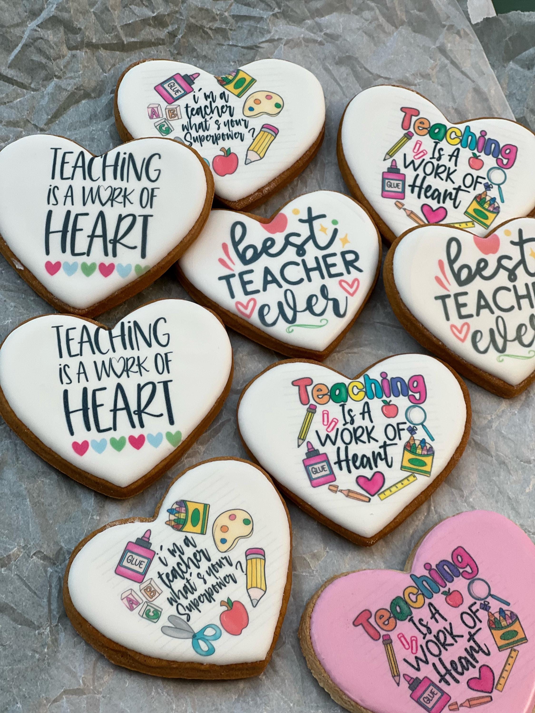 Teacher's Appreciation Sugar Cookies - Etsy
