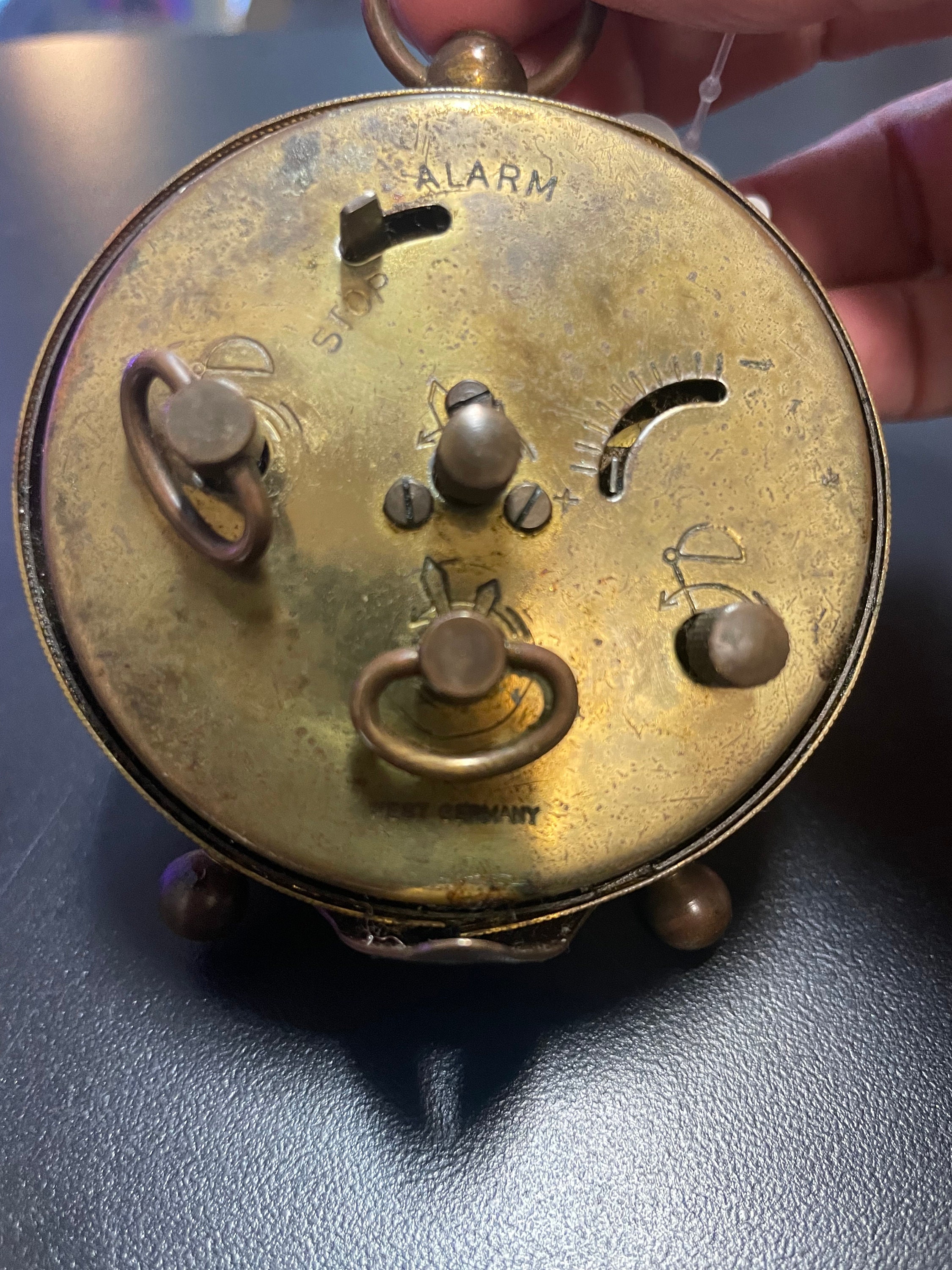 30s/40s Brass Mechanical Wind up Clock - Etsy