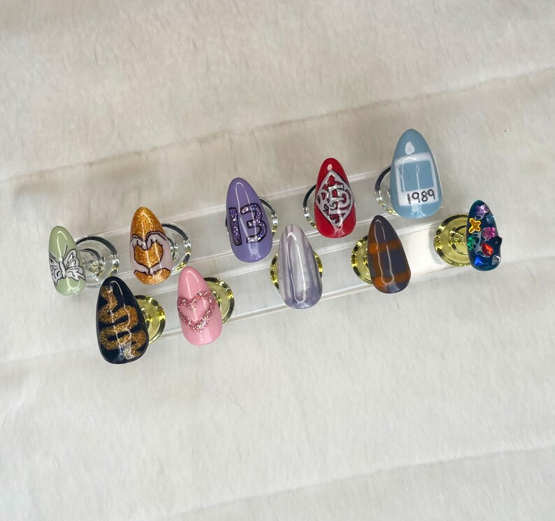 Taylorswift Eras Tour Nails - Etsy