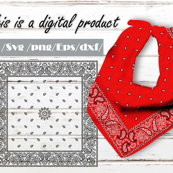 Bandana Paisley Pattern ,seamless Bandana Pattern Transparent ...