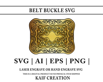 Belt Buckle SVG # 101 , | Western Buckle Svg | Belt Buckle Svg | Laser ...