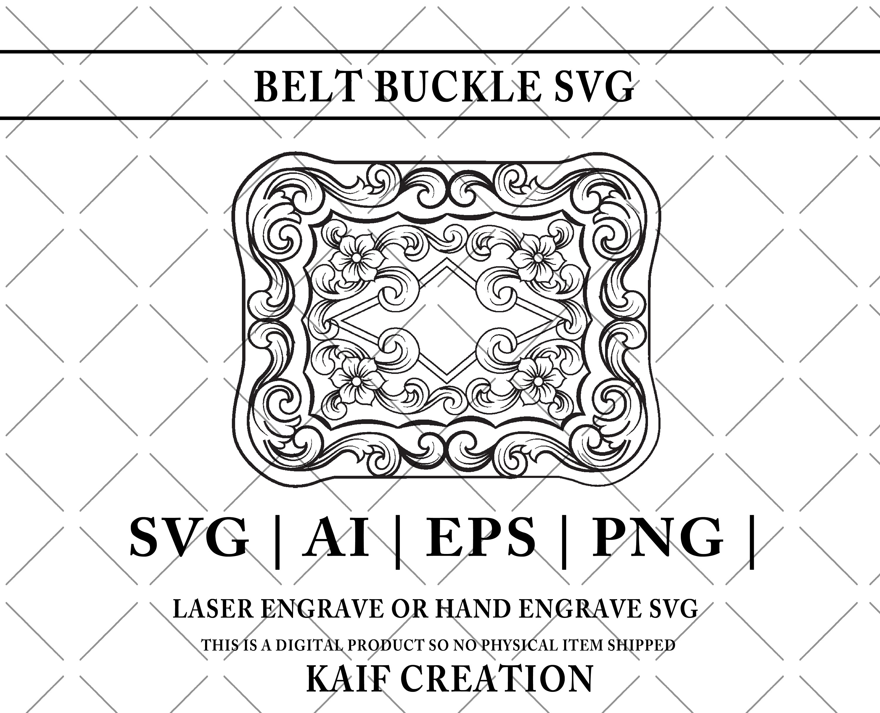 Belt Buckle SVG # 102 , | Western Buckle Svg | Belt Buckle Svg | Laser ...