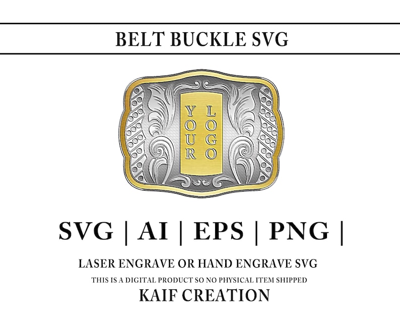 Belt Buckle SVG # 109 | Western Buckle Svg | Belt Buckle Svg | Laser ...
