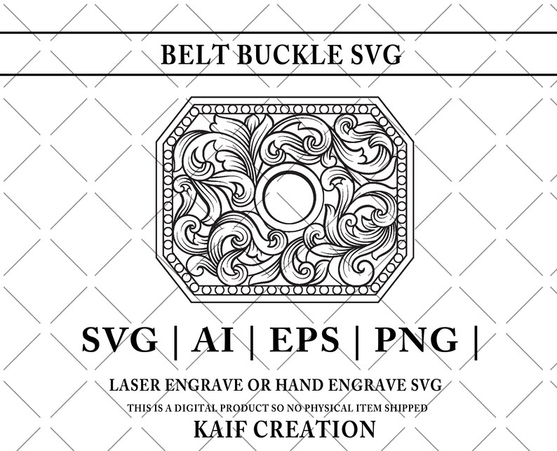 Belt Buckle SVG # 105 | Western Buckle Svg | Belt Buckle Svg | Laser ...
