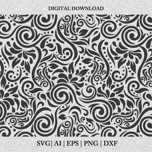 Floral Tooled Leather SVG: Western Swirl Pattern (digital Download) - Etsy