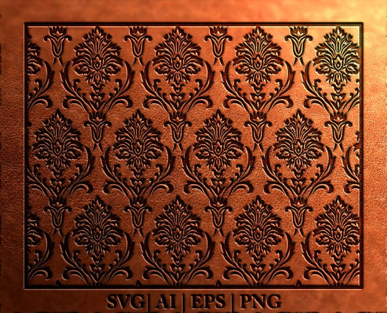 Tooled Leather SVG , Damask Seamless Pattern Svg | Western Seamless ...
