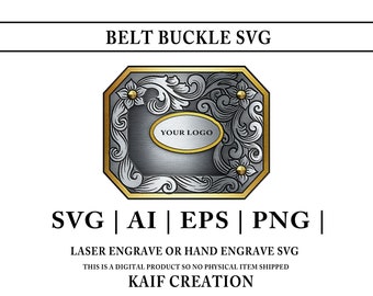 Belt Buckle SVG 108 Western Buckle Svg Belt Buckle Svg Laser Engraving ...