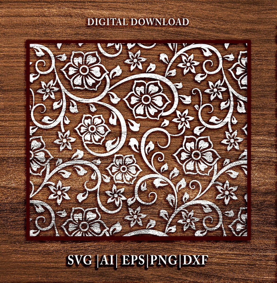 Tooled Leather SVG ,floral Pattern Svg Seamless Pattern Swirls Pattern ...