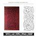 Tooled Leather Carving Pattern SVG Leather Emboss Pattern Svg Western ...