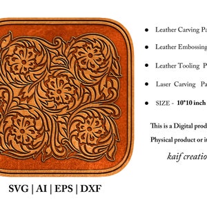 Floral Leather Tooled SVG: Filigree Pattern (digital Download) - Etsy