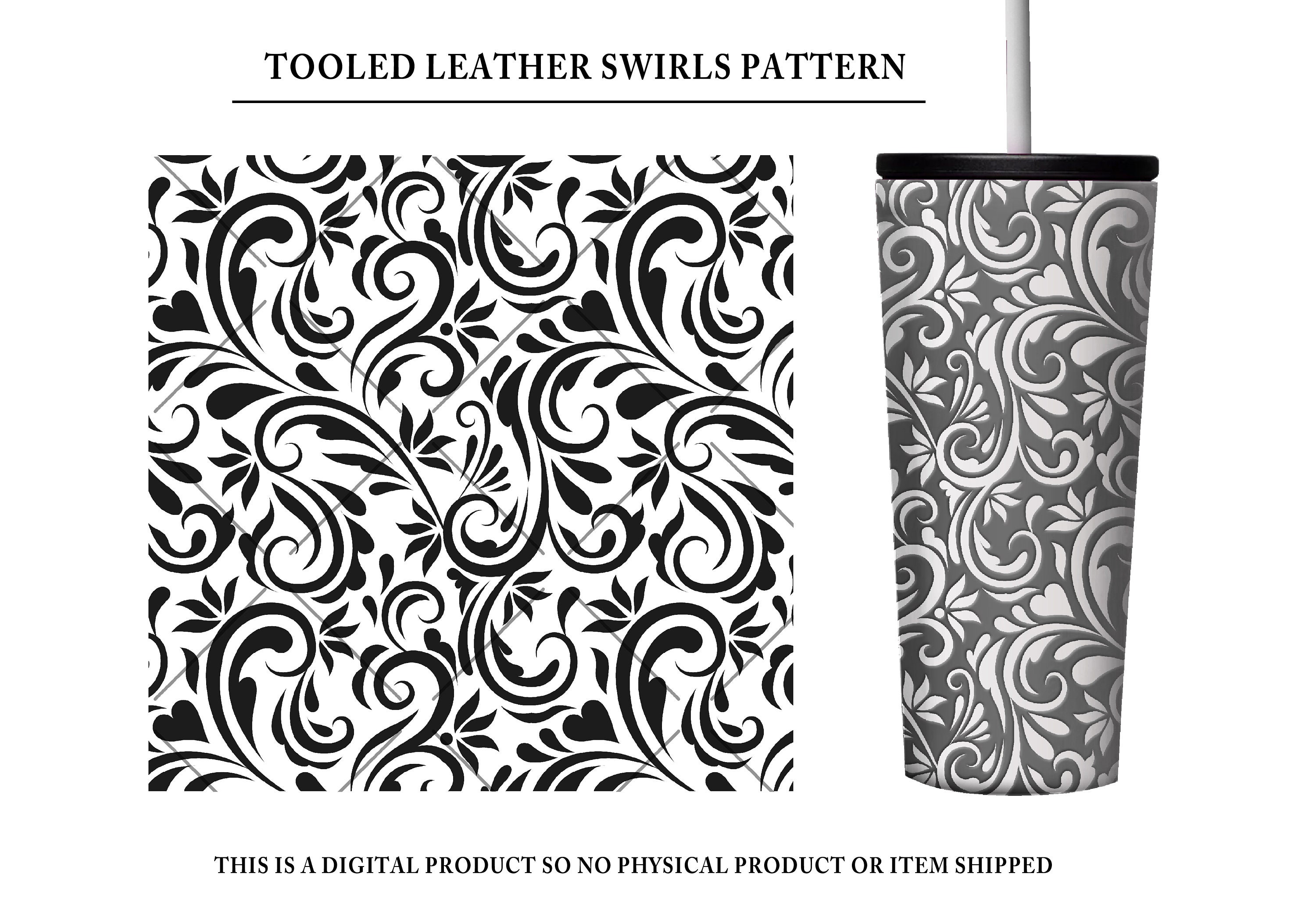 Tooled Leather SVG ,floral Leather Svg | Swirls Stencils | Swirls ...