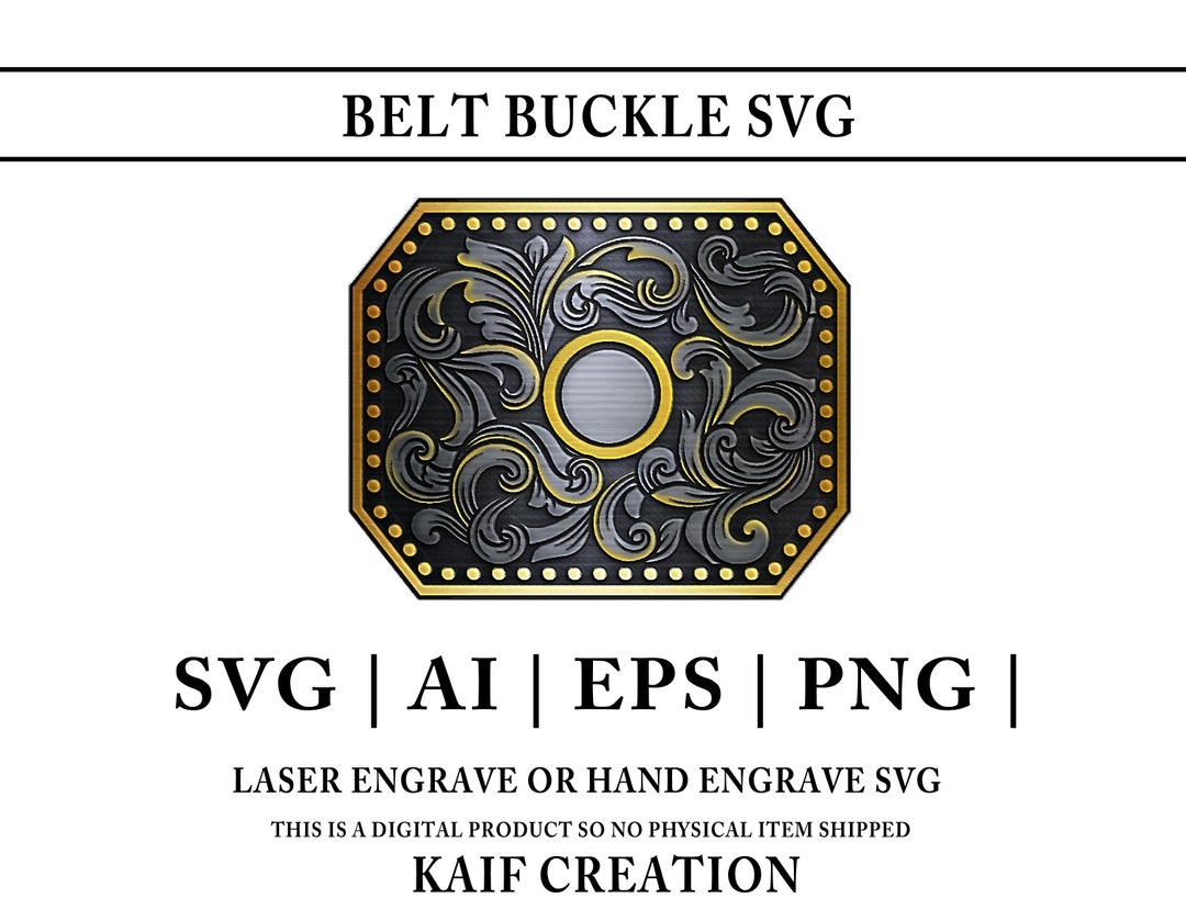 Belt Buckle SVG # 105 | Western Buckle Svg | Belt Buckle Svg | Laser ...