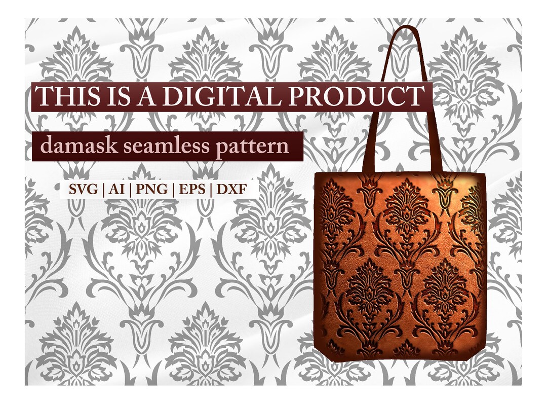 Tooled Leather SVG , Damask Seamless Pattern Svg Western Seamless ...