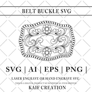 Belt Buckle SVG # 103 | Western Buckle Svg | Belt Buckle Svg | Laser ...