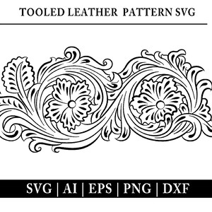 Tooled Leather Swirl Pattern SVG: Western Engraving (digital Download) - Etsy