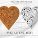 Floral Heart Leather Tooling Pattern SVG (digital Download) - Etsy