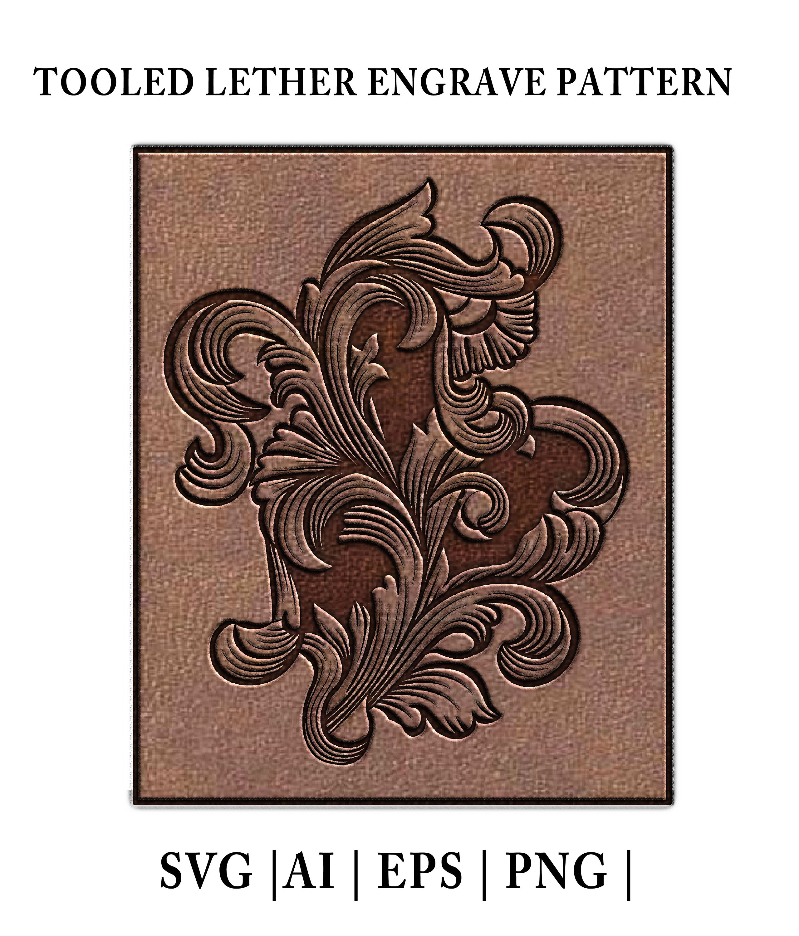 Tooled Leather Scroll Element | Tooled Leather Engrave Svg | Leather ...