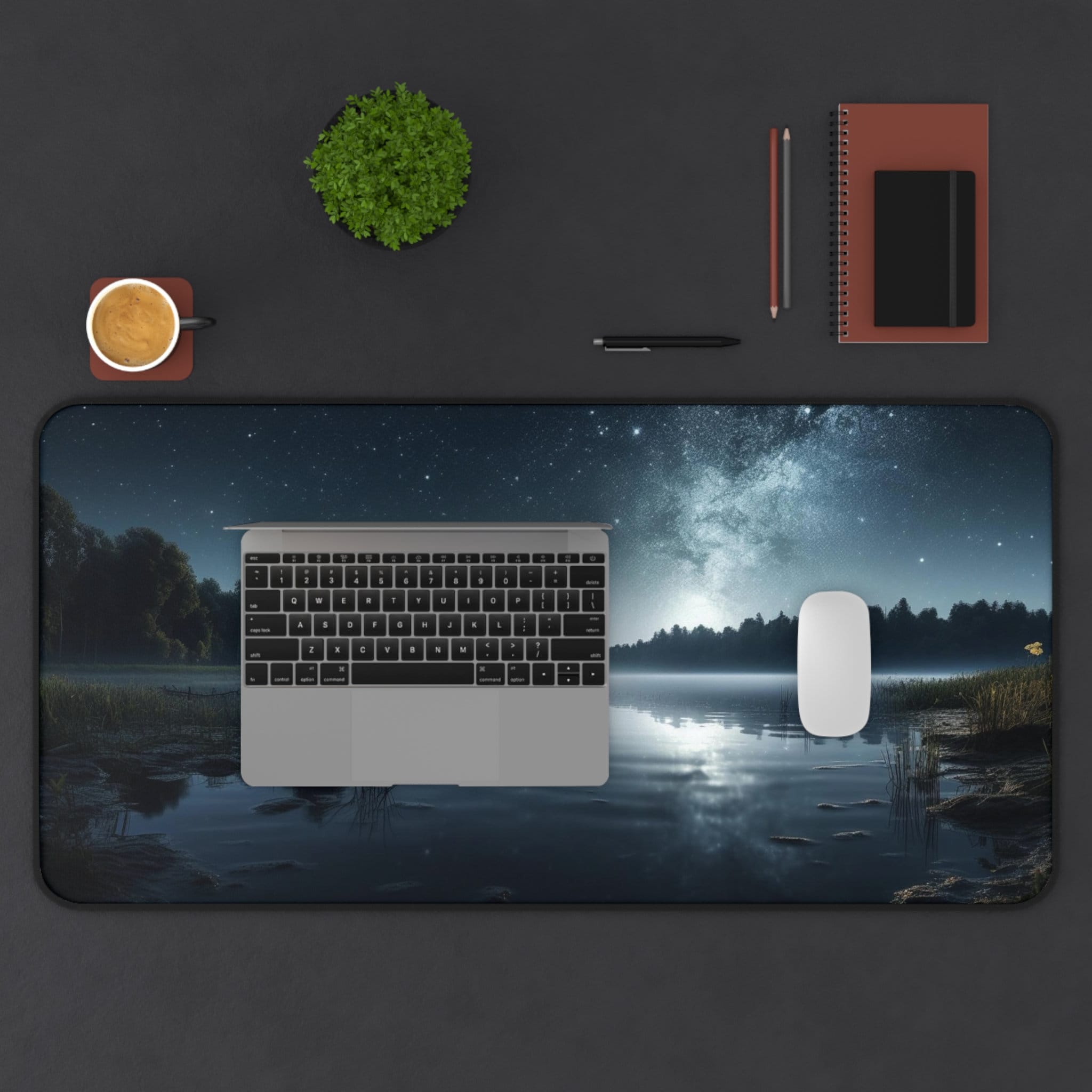Lake Starry Night Sky Desk Mat Gaming Mouse Pad Large Mousepad - Etsy