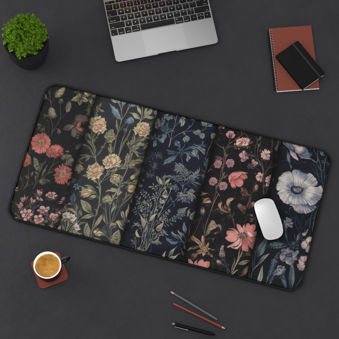 Layered Color Botanical Desk Mat Gaming Mouse Pad Large - Etsy